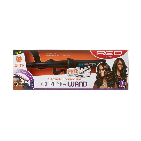 RED 1' TO 1/2' CURLING WAND – Taylor Made Beauty Supply